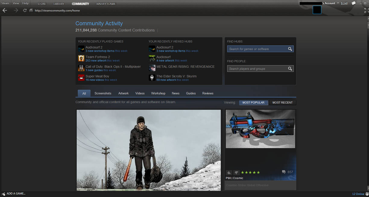 Minimal Steam UI Modified by legendofzeldafan3 on DeviantArt