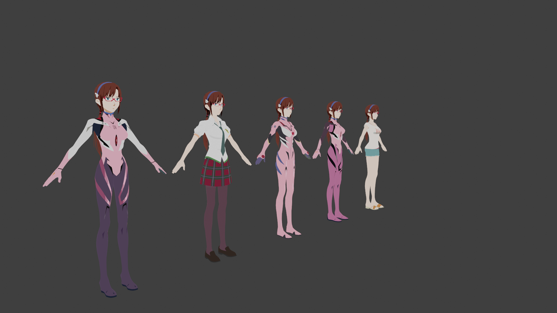 Evangelion - Mari Makinami Illustrious FBX DL by Mimicosss on DeviantArt