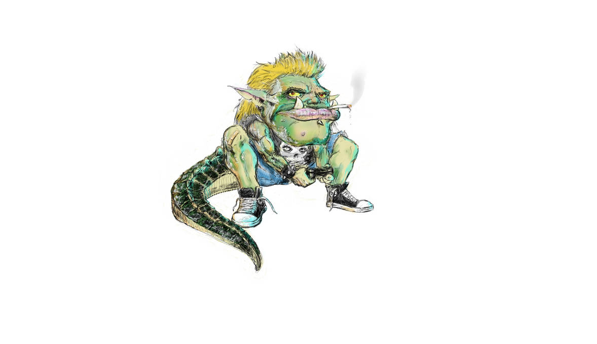 Colored Lizard Boy by liesinred on DeviantArt