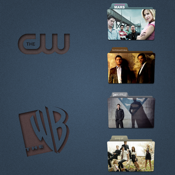 The CW+The WB Folder Icon Pack by Kliesen on DeviantArt