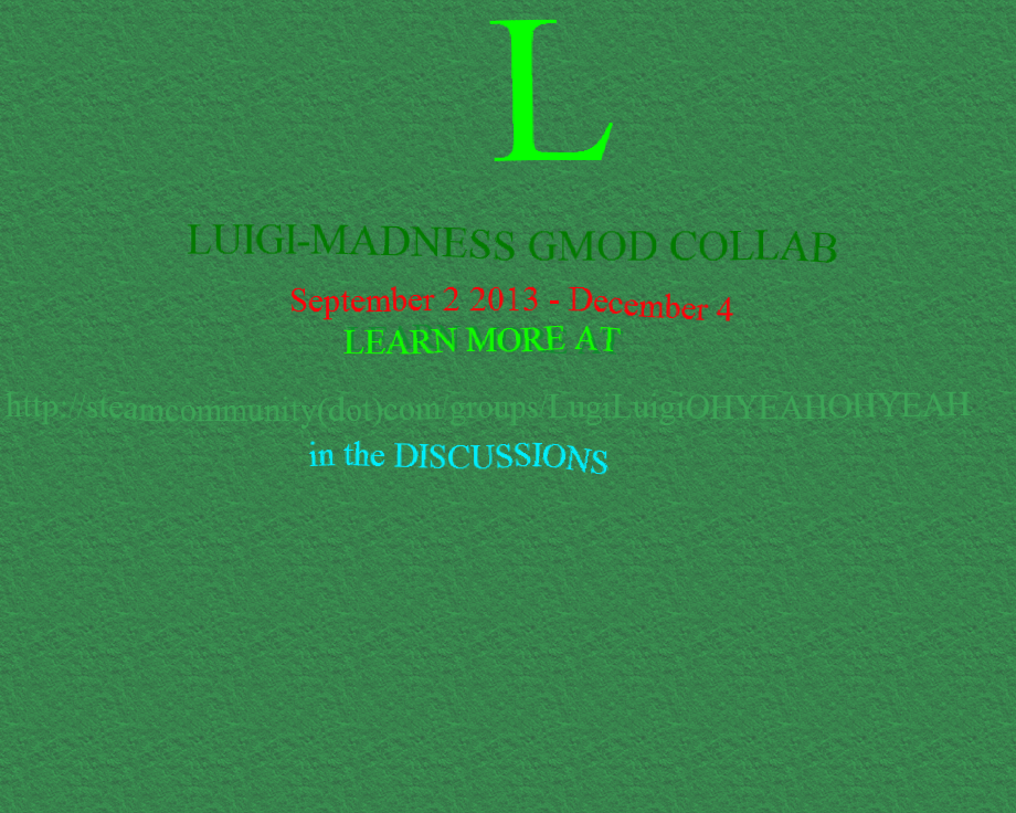 Luigi-Madness GMOD Collab by PoniesMod on DeviantArt