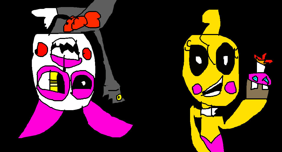 Mangle and toy chica by Jeanfuzzyrelax on DeviantArt