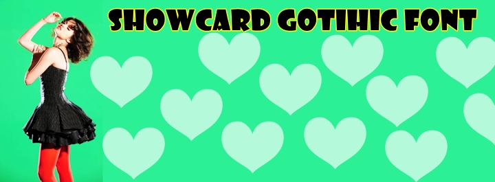 ShowCard Gothic font by AmyLLaxx on DeviantArt