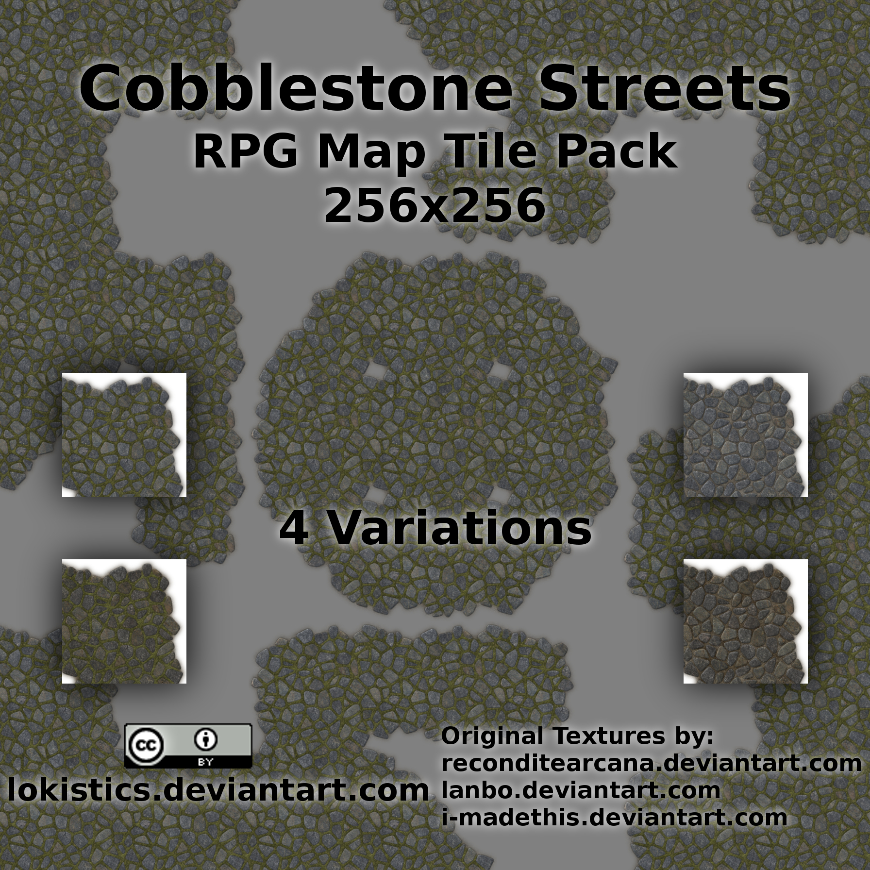 Cobblestone Streets - Free RPG Map Tile Pack by Lokistics on DeviantArt