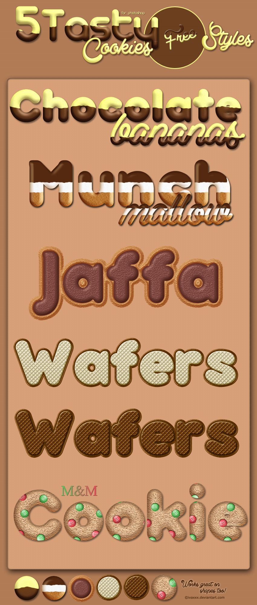 5 Tasty Cookies Styles by IvaxXx on DeviantArt