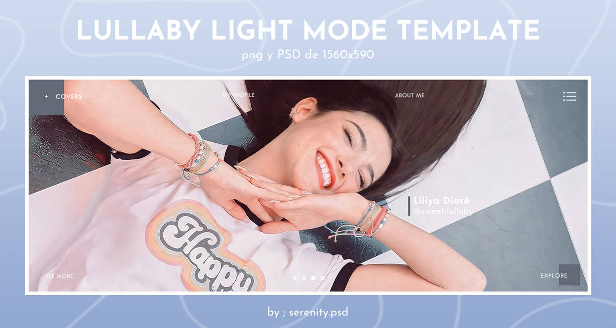 Lullaby Cover Template - Light Mode by SheLookedSoCool on DeviantArt