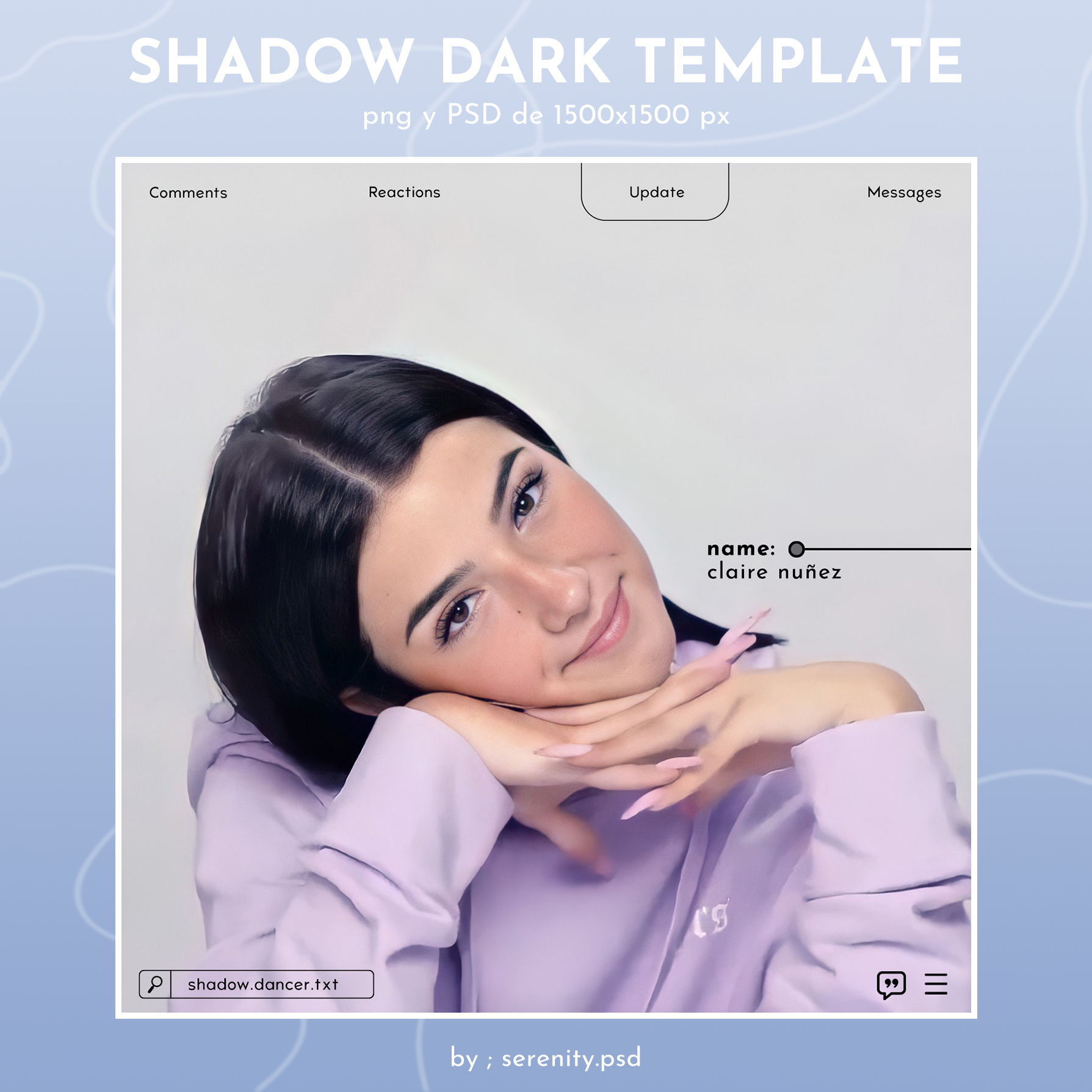 Shadow Dancer Profile Template - Dark Mode by SheLookedSoCool on DeviantArt