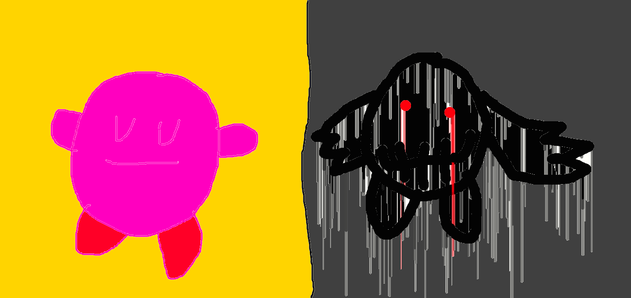 KIRBY VS DARK KIRBY by nidokin on DeviantArt