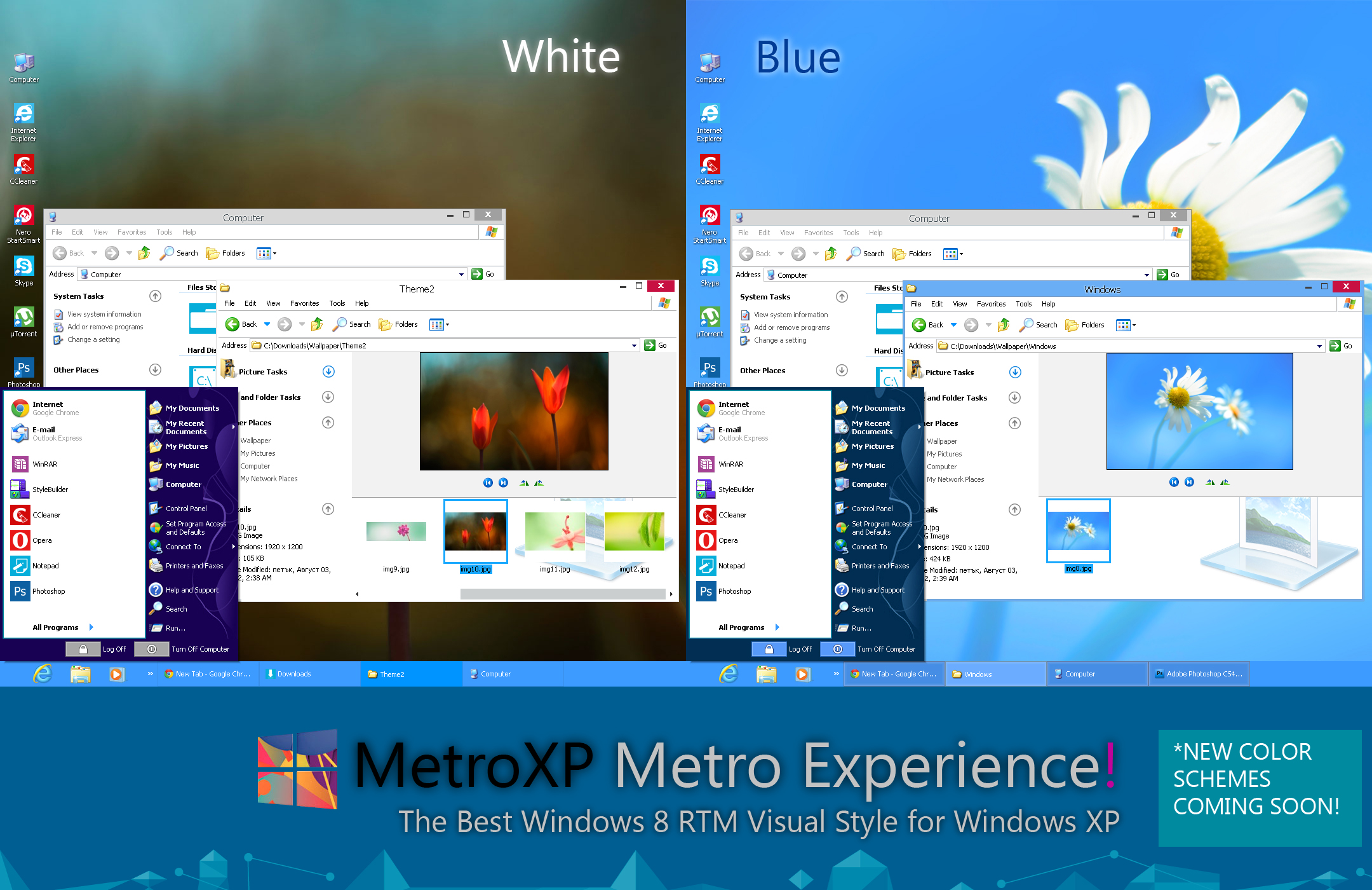 MetroXP v1.1 (Windows 8 RTM Visual Style for XP) by UnderwaterSun on ...