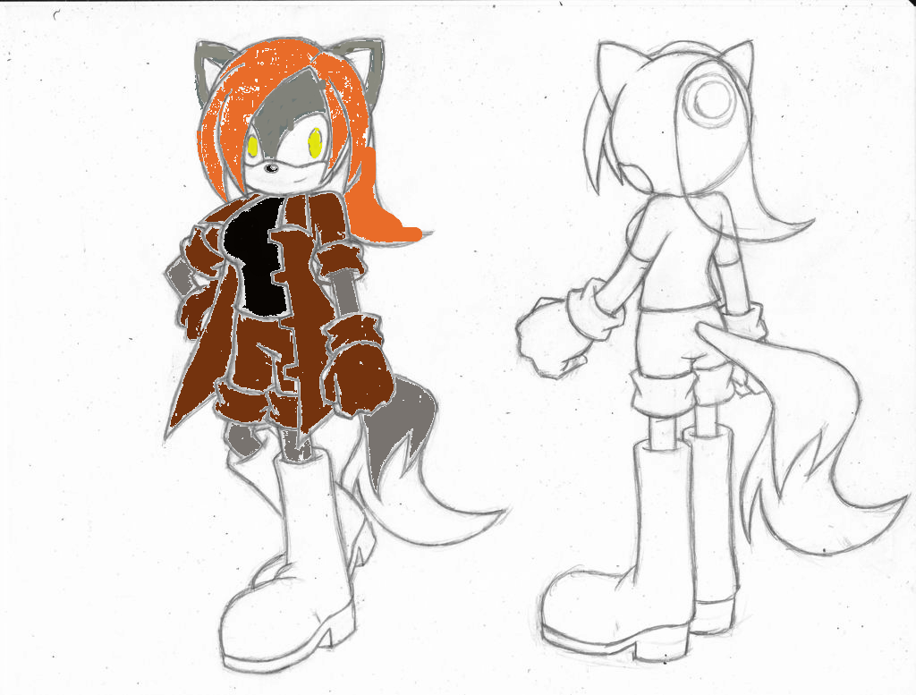 Sonic OC: Stacy the Coyote (in color) *redone* by MegaSpinosaur on ...