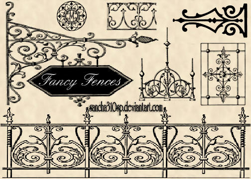 Fancy Fences Brushes by sancha310sp on DeviantArt