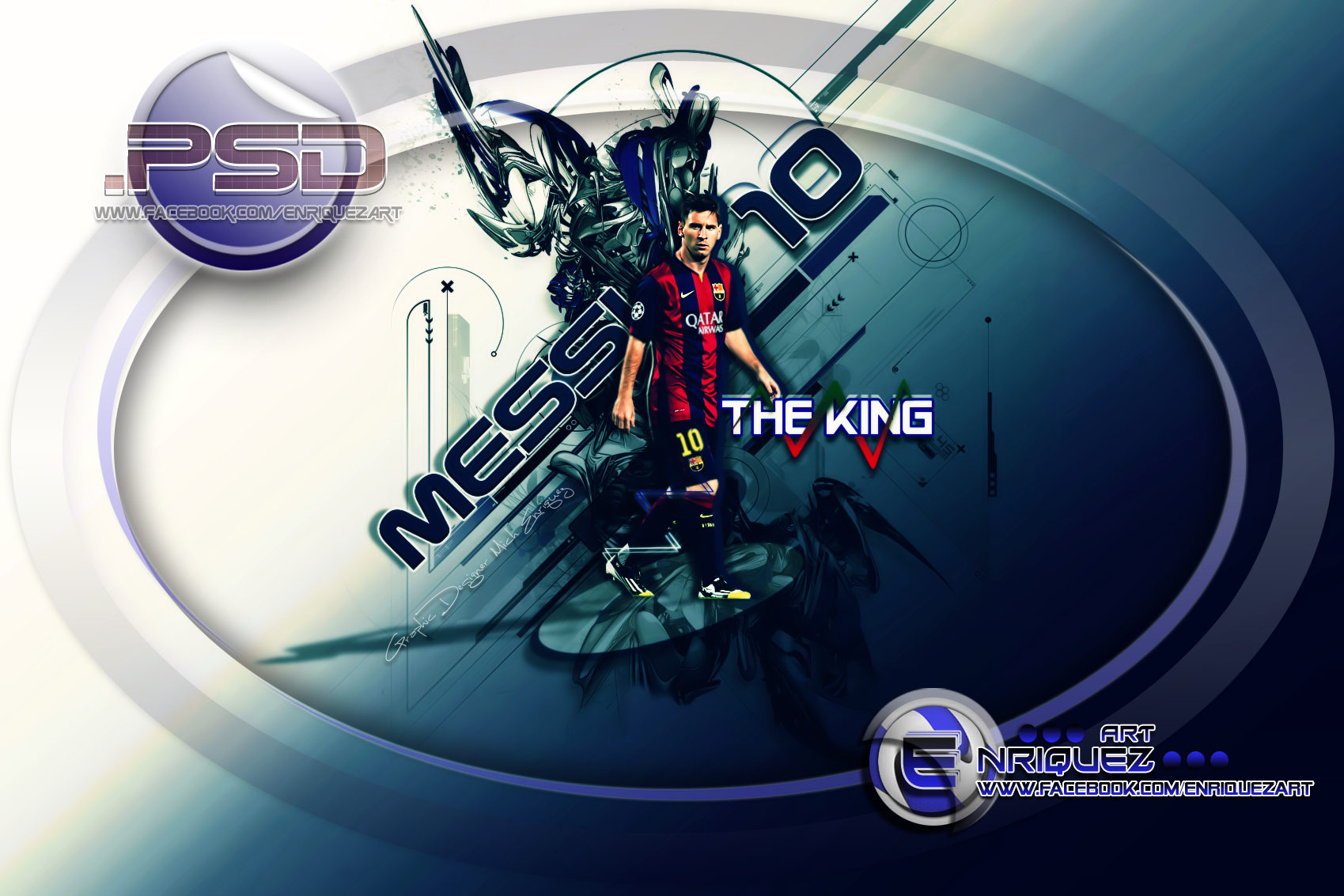 Lionel Messi FCB | PSD by EnriquezArt on DeviantArt