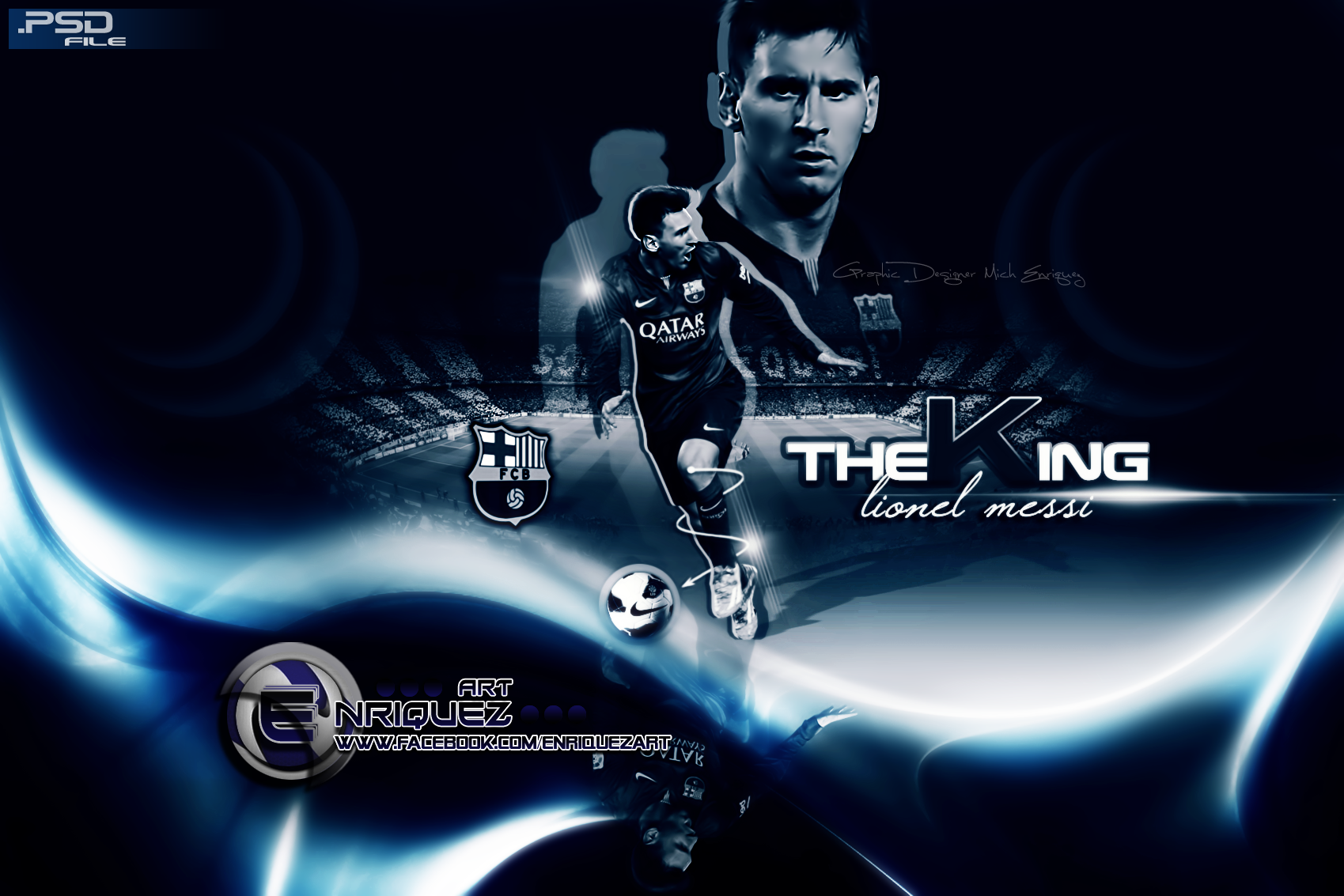Lionel Messi FCB | PSD by EnriquezArt on DeviantArt