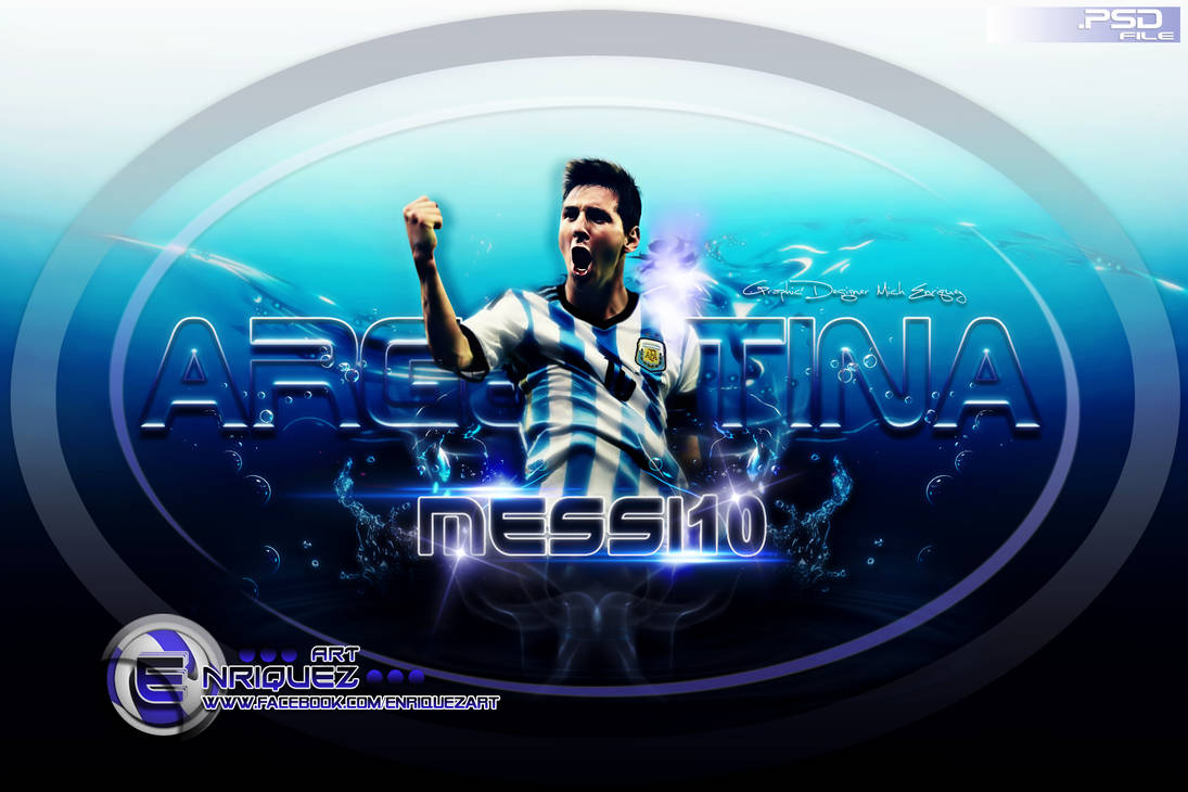 Lionel Messi ARGENTINA | PSD PHOTOSHOP by EnriquezArt on DeviantArt