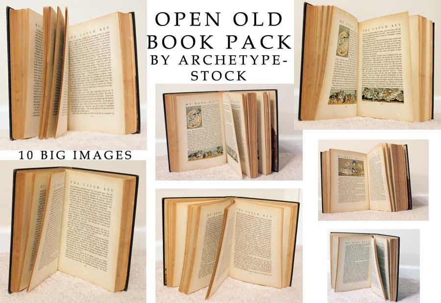 Open Old Book Pack by archetype-stock on DeviantArt