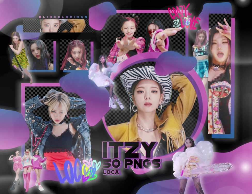 ITZY LOCO PNG PACK #234 by elincolorings on DeviantArt
