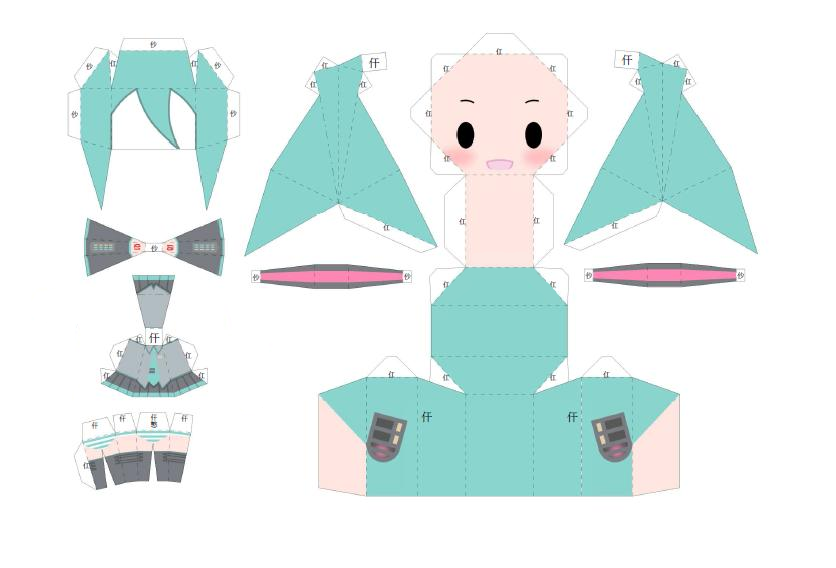 Chibi Miku Papercraft by JepuArt on DeviantArt