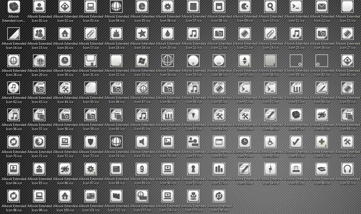 Albook extended IconPackager by StopDreaming on DeviantArt