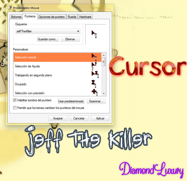 Cursor Puntero Jeff The Killer By Diamondslluxury On Deviantart