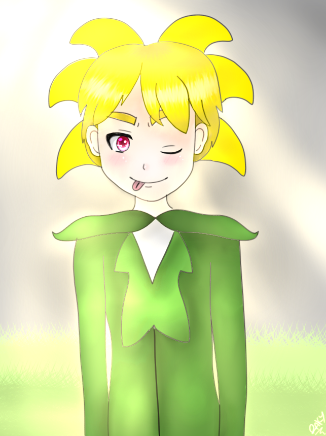 - Human Flowey - by RakyLove on DeviantArt