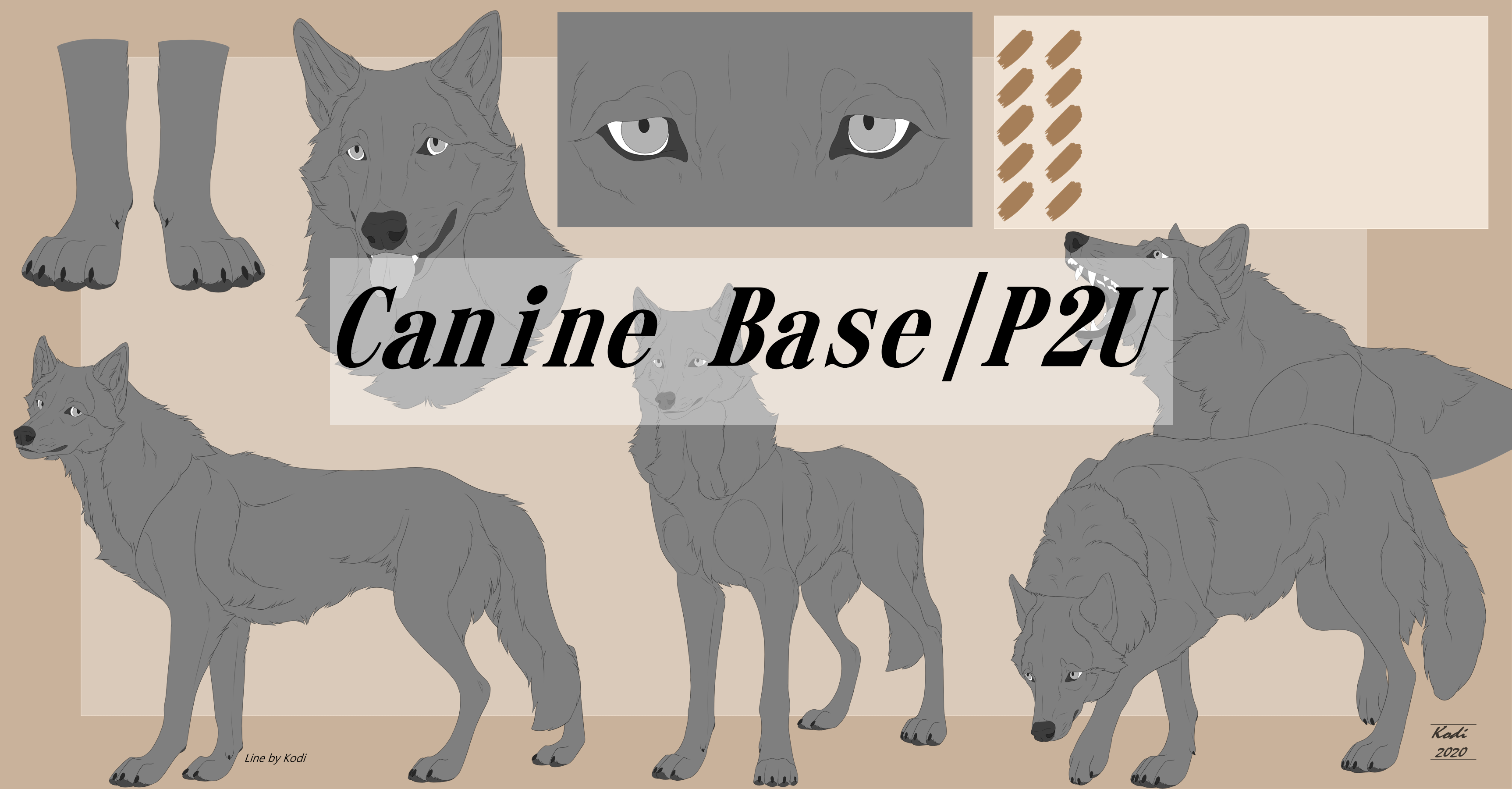 Canine Base | P2U by Kriss348 on DeviantArt