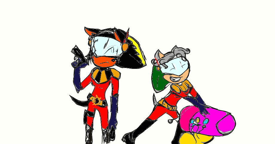 zylie and zandace the zone cops by shadowcamp on DeviantArt