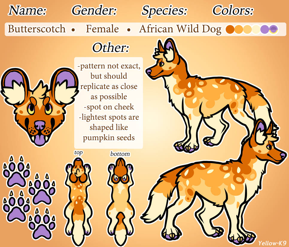 Butterscotch Ref by Yellow-K9 on DeviantArt