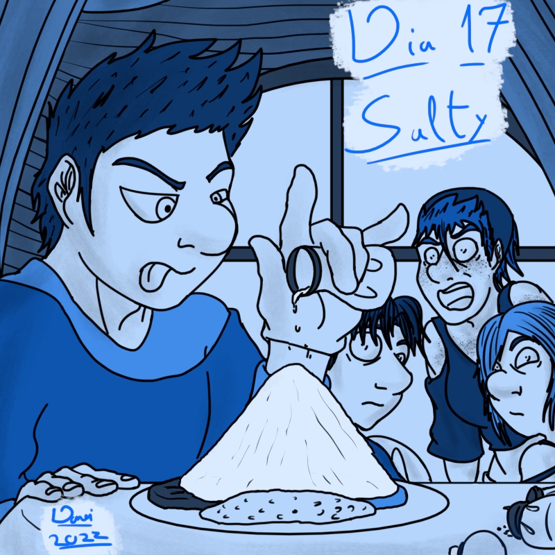 Inktober 2022 - Day 17 - Salty by Tiranofarl on DeviantArt