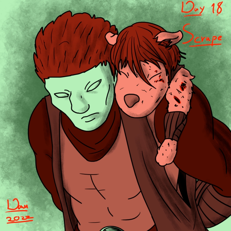 Inktober 2022 - Day 18 - Scrape by Tiranofarl on DeviantArt