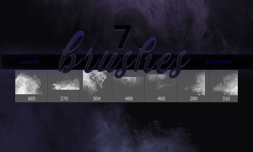 7 Smoke Brushes set by MarikoPt on DeviantArt