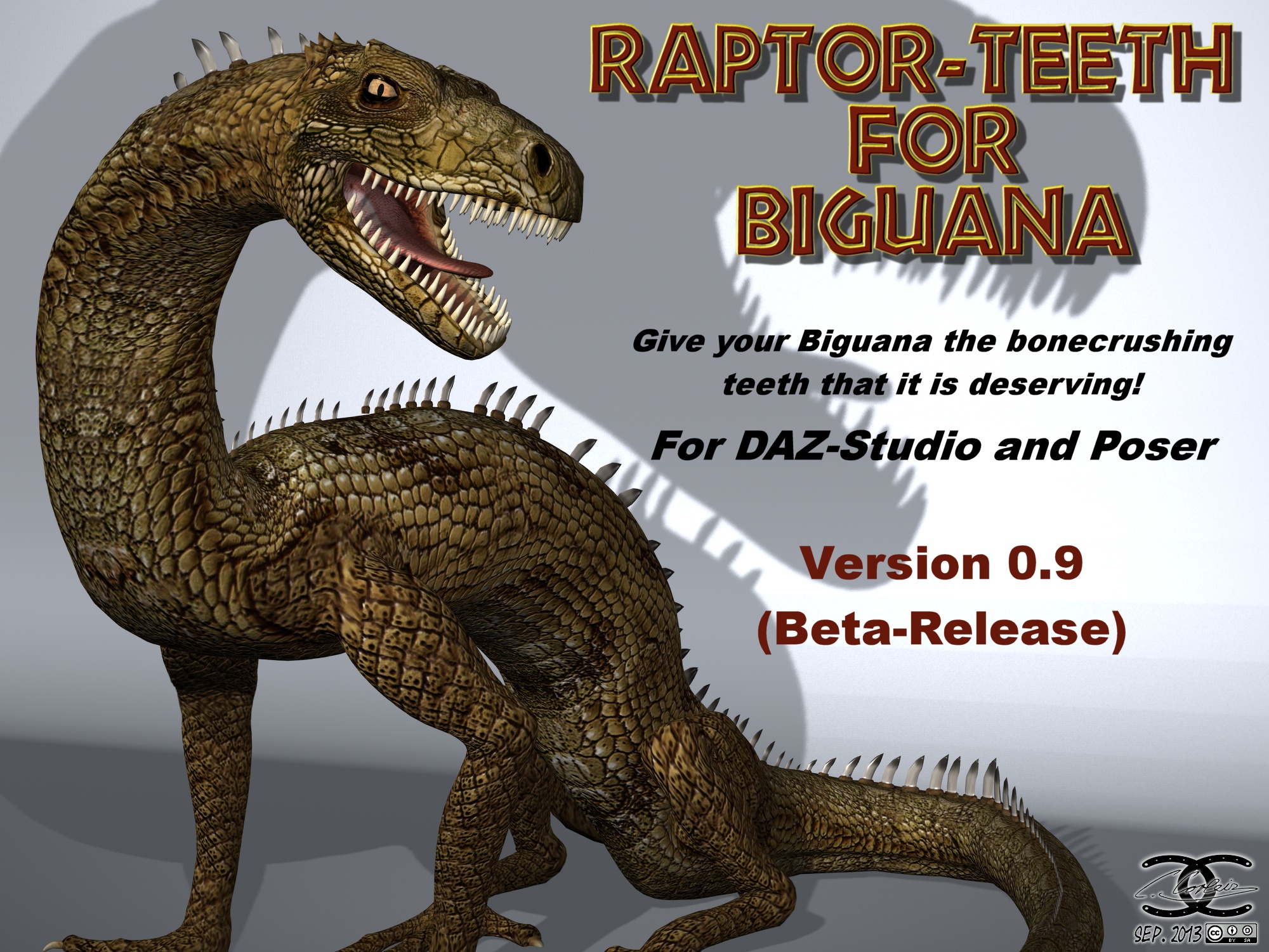 Raptor-Teeth for DAZ Biguana Lizard by ancestorsrelic on DeviantArt