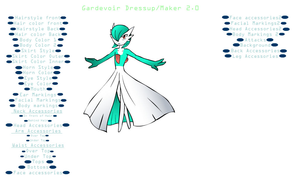Pokemon Gardevoir Dressup V.2 by Creators-Paradise on DeviantArt