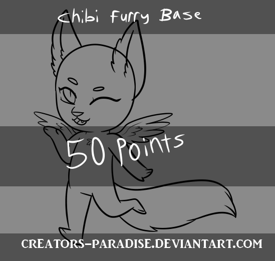 50 Point Chibi Furry Mammal PSD Base by Creators-Paradise on DeviantArt