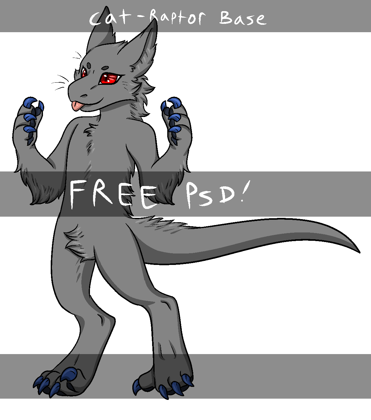 Cat-raptor PSD Base by Creators-Paradise on DeviantArt