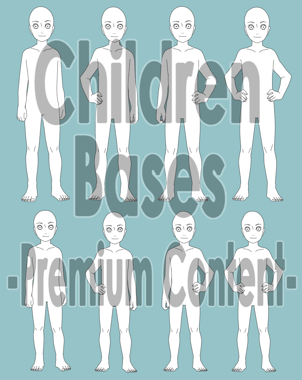 Children Bases -Front View, P2U- by anniberri on DeviantArt