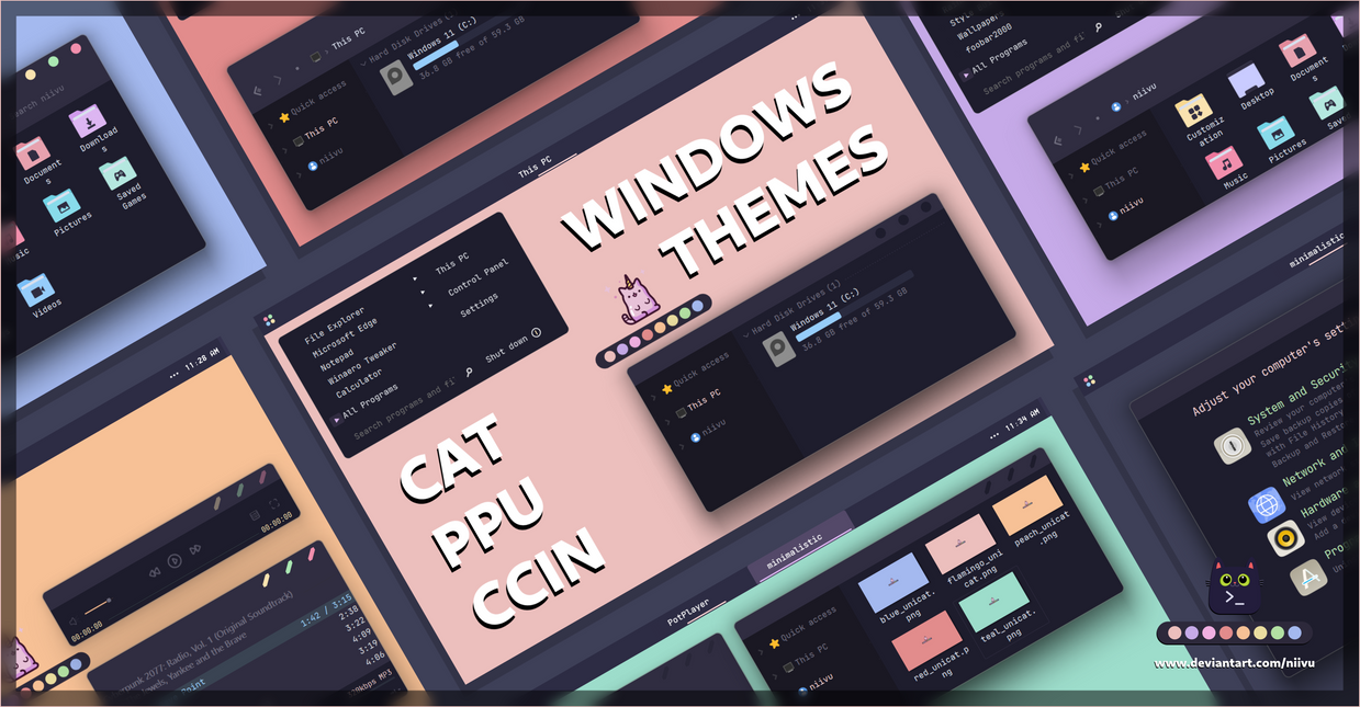 Catppuccin for Windows 10 by niivu on DeviantArt