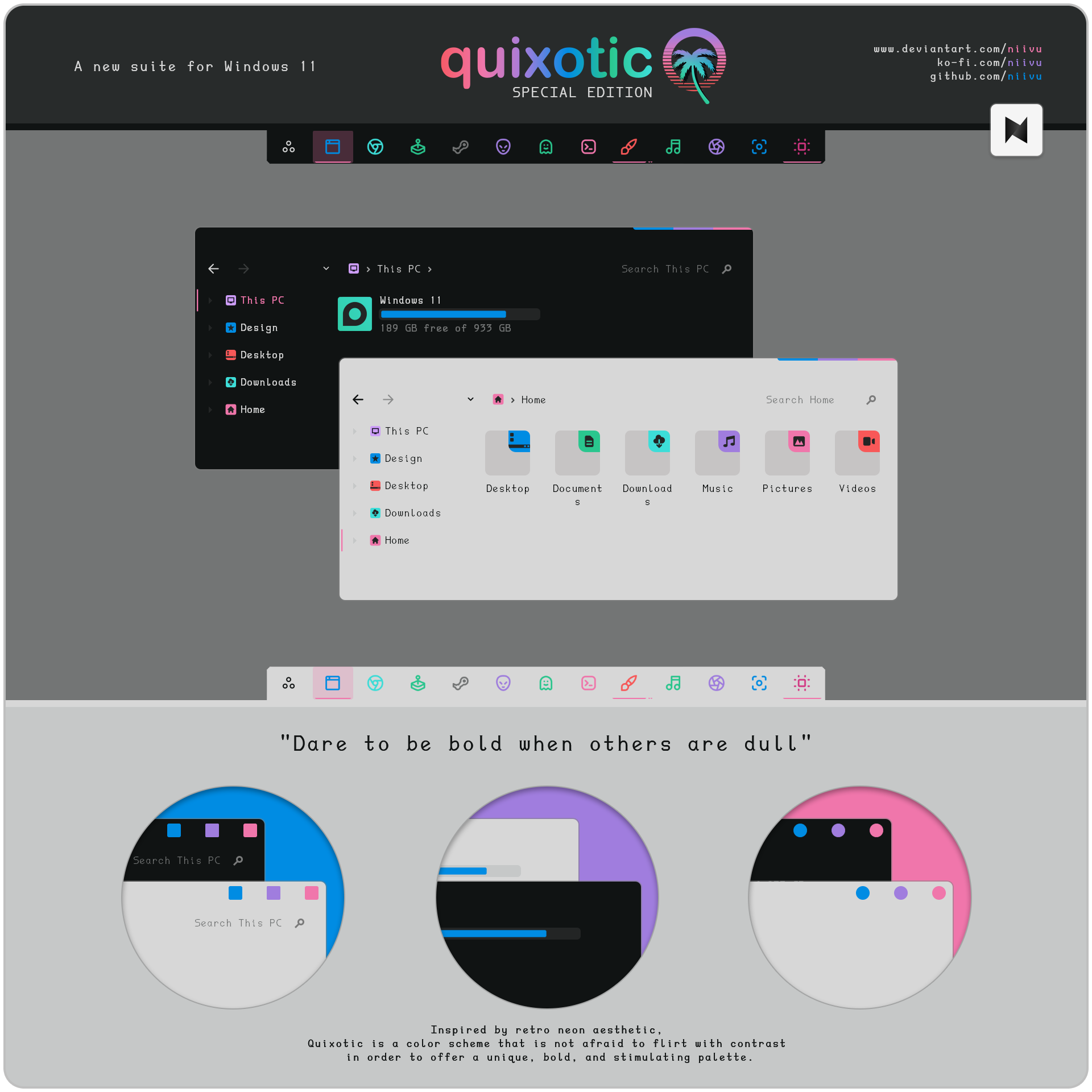 Quixotic SE for Windows 11 by niivu on DeviantArt