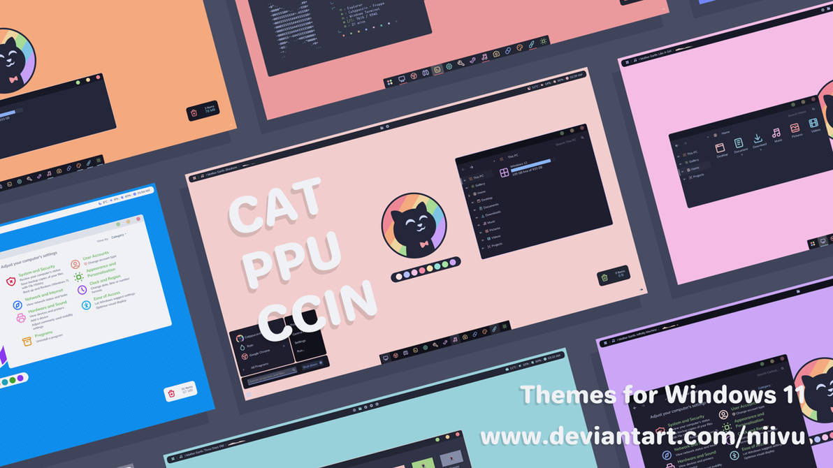 Catppuccin for Windows 11 by niivu on DeviantArt