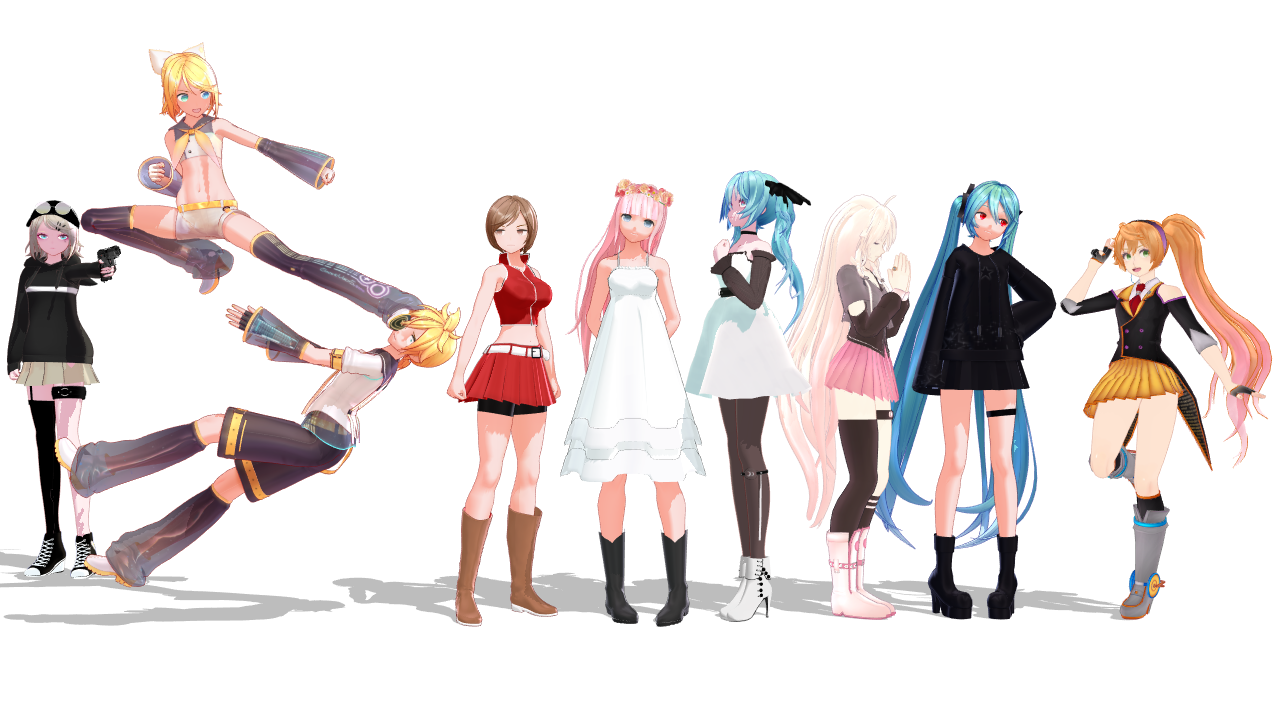 A very chaotic pose pack by PrincessMistry on DeviantArt