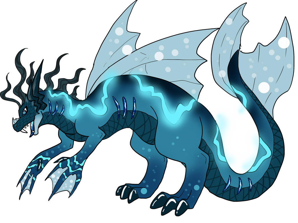 Dragon/Water Type Fakemon Sharon by LunAdoptions on DeviantArt