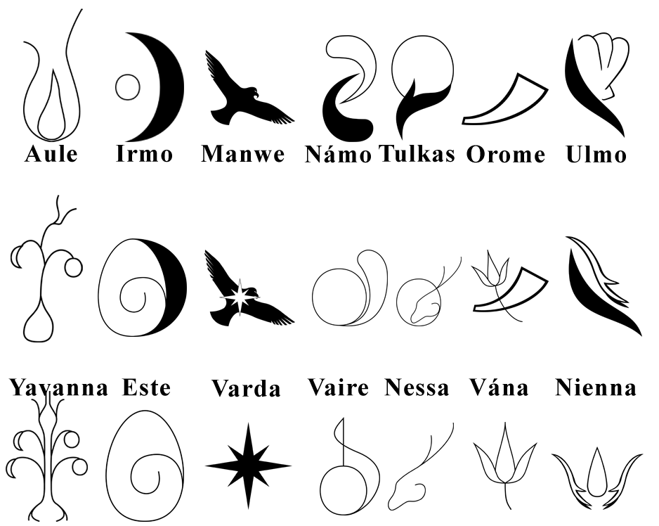 Symbols of the Valar by MorellSunweaver on DeviantArt