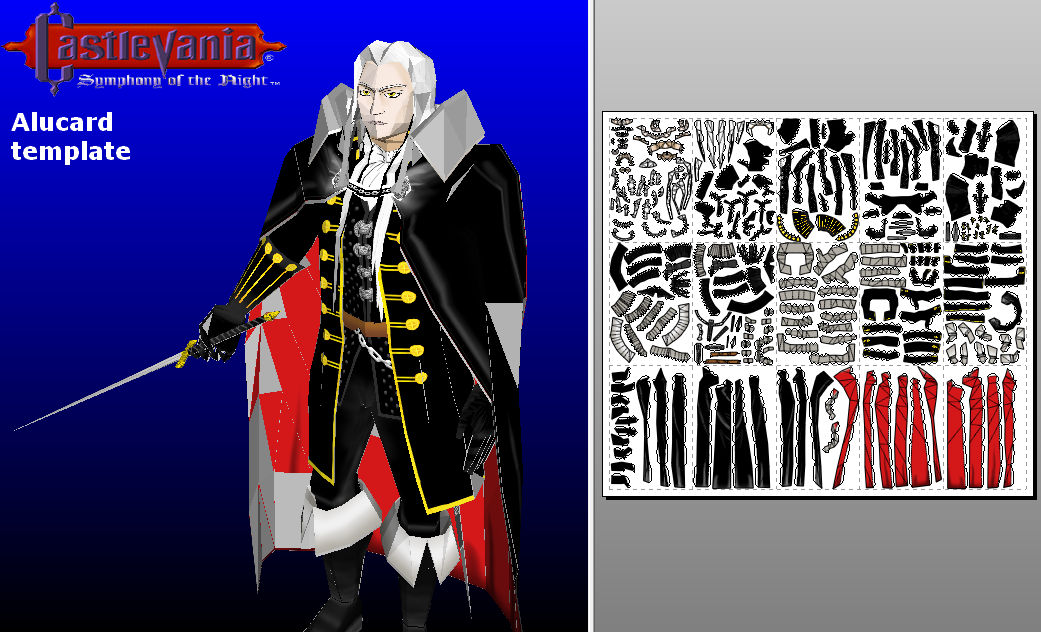 Alucard papercraft - PDO file by MorellSunweaver on DeviantArt