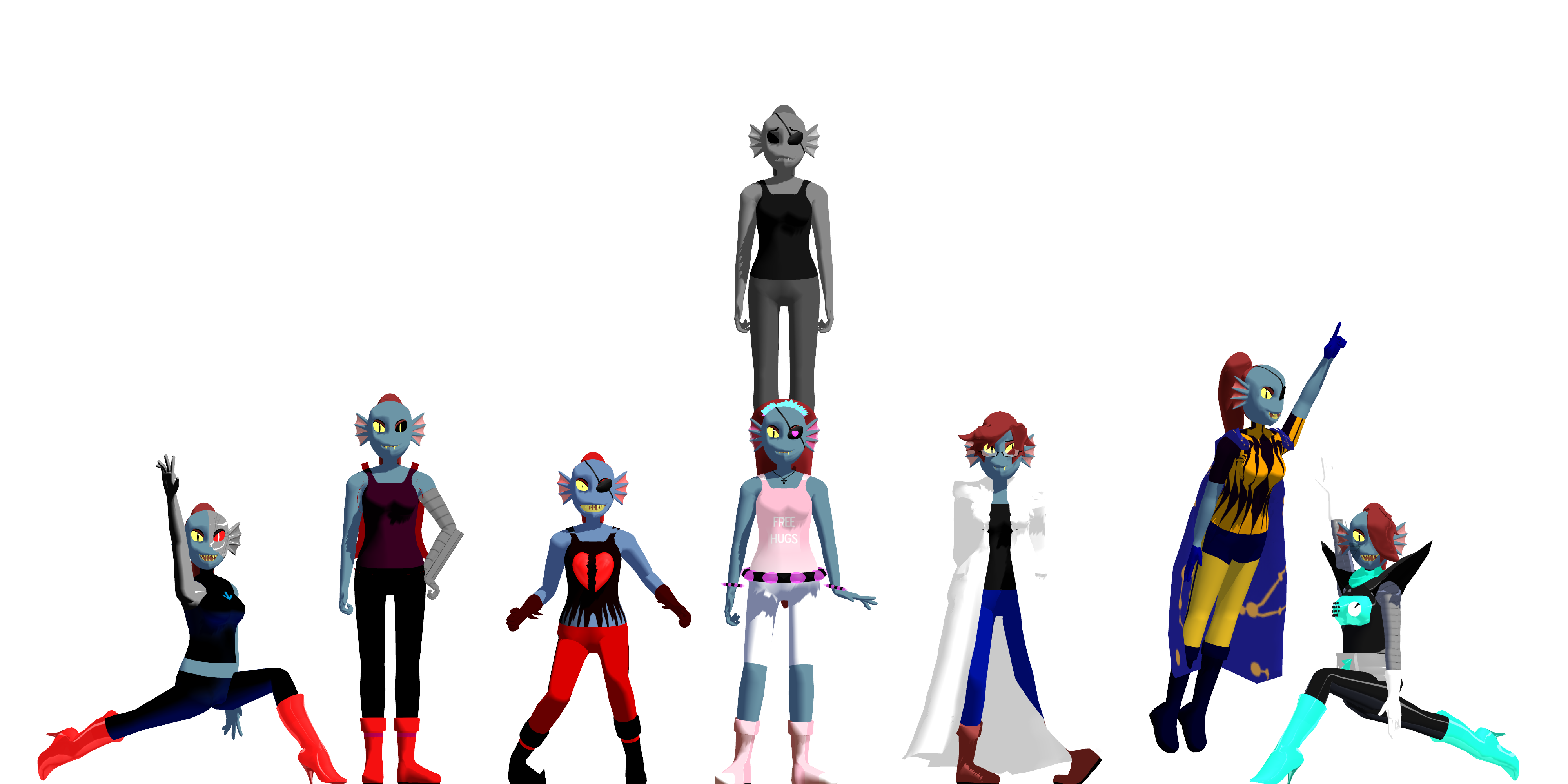Undyne Pack 1.0 by UltimateQuick on DeviantArt