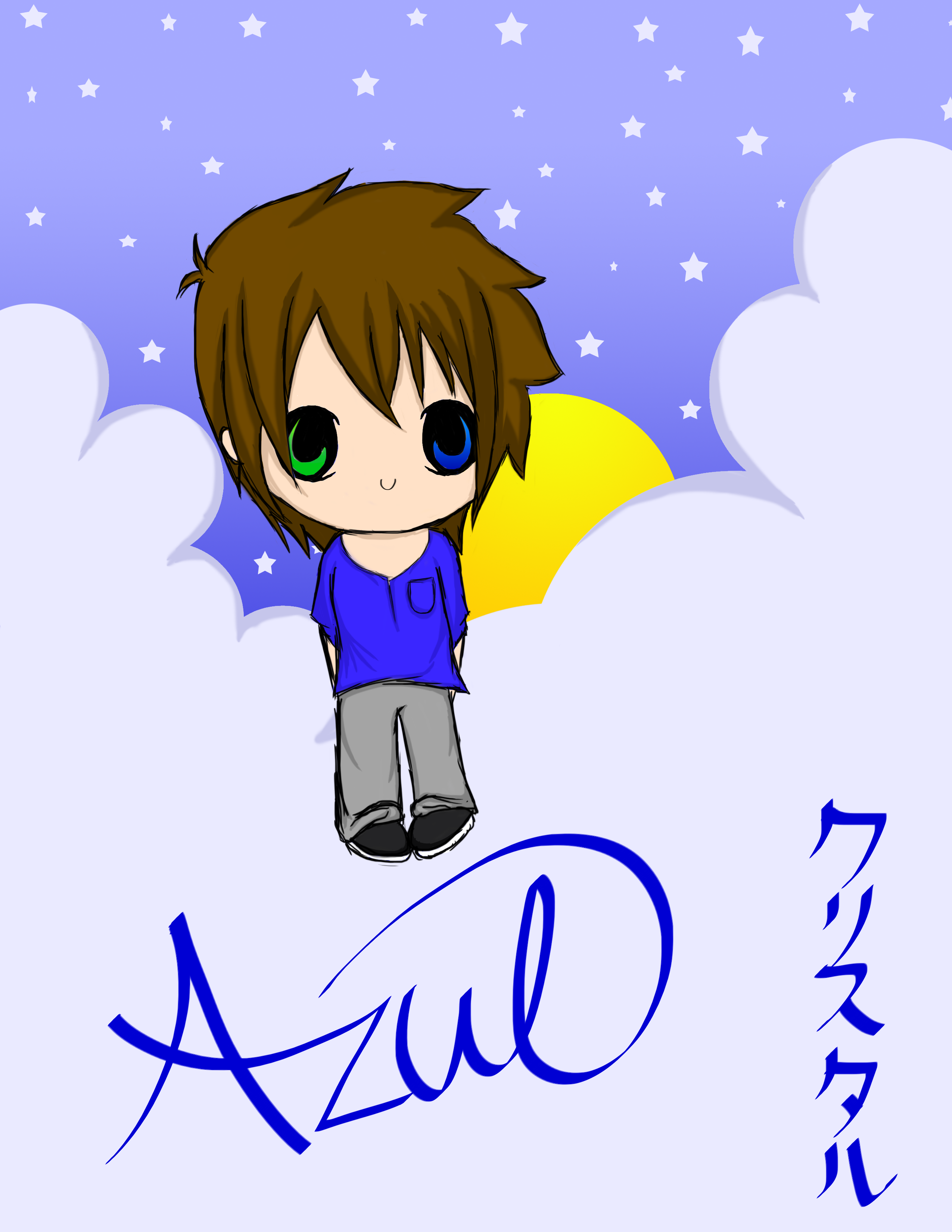 YoungArtFinest - Art Trade = Azul by SHINeeShawol24 on DeviantArt