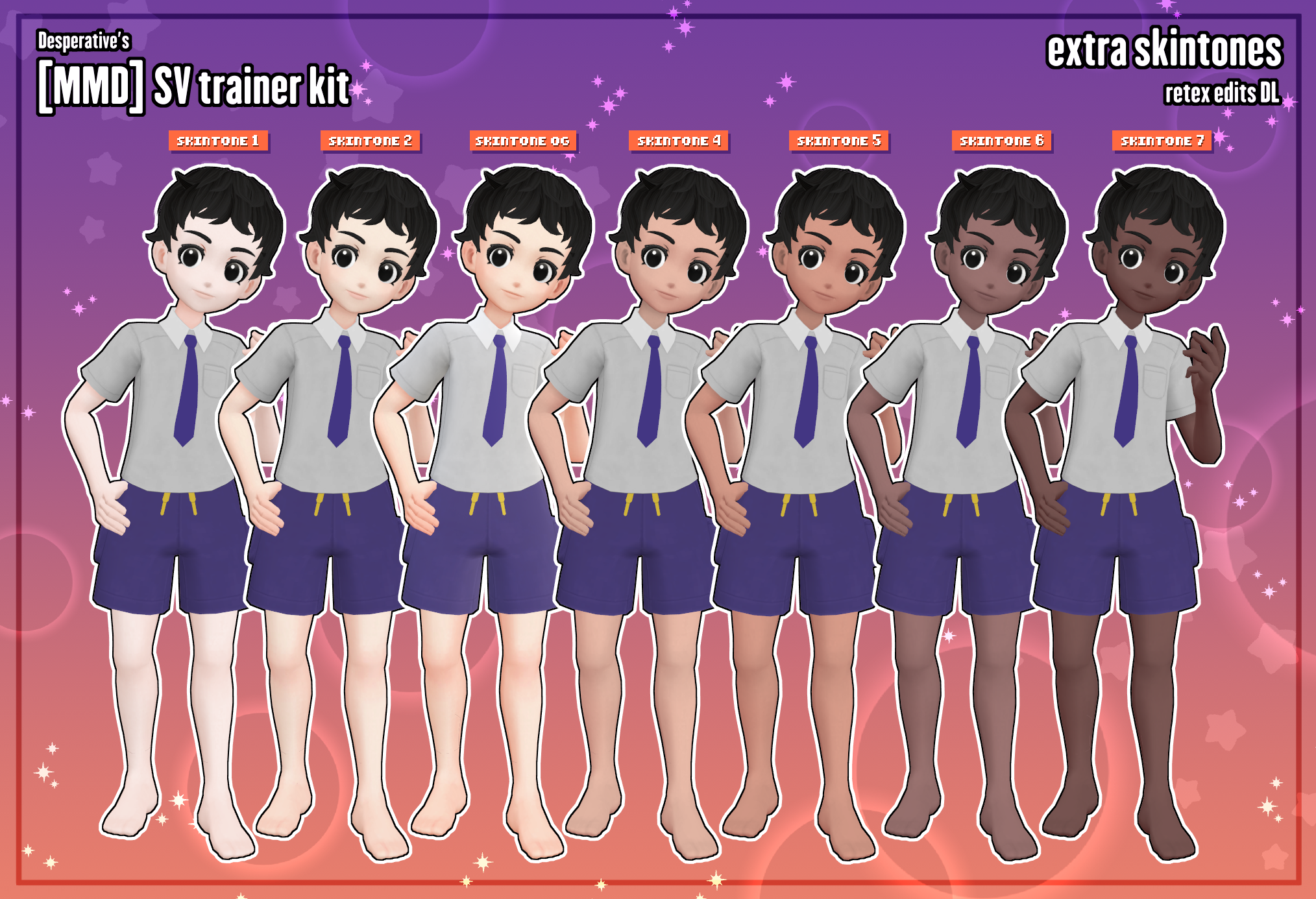 [MMD SV Trainer Kit] Extra Skintones by hoodsu on DeviantArt