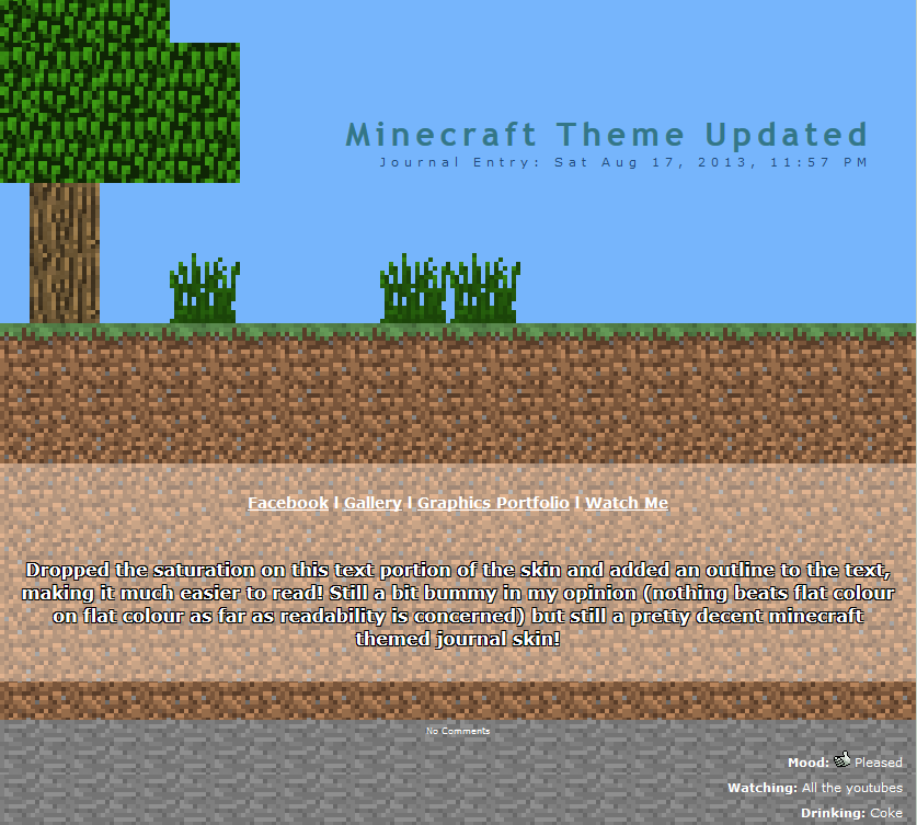 Minecraft Theme by Jess-Bot on DeviantArt