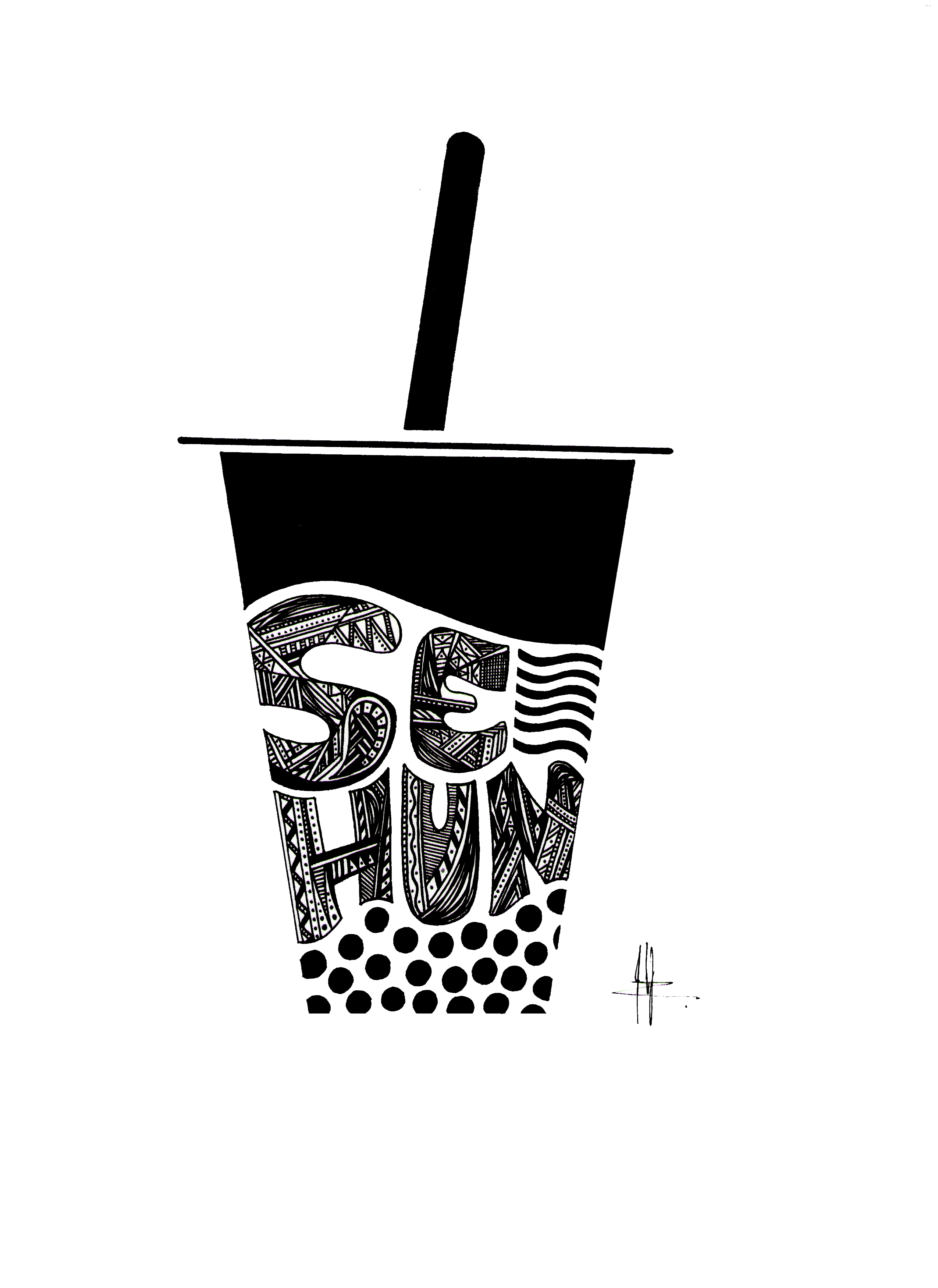 EXO-SeHun logo#4 by shufleur on DeviantArt