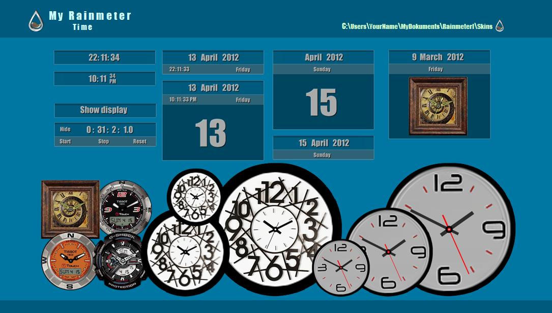 My Rainmeter TIME by RobDebo on DeviantArt