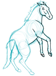 Rearing Horse WIP by FlutterPuck on DeviantArt