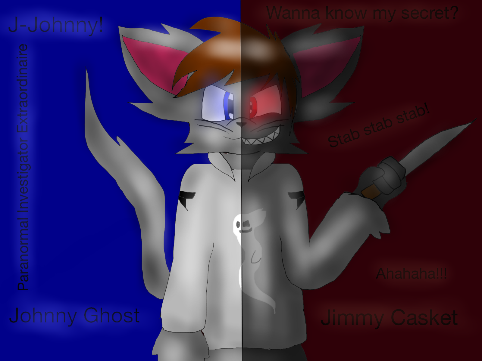 Johnny Ghost and Jimmy Casket art by FoxyTheGhost55 on DeviantArt